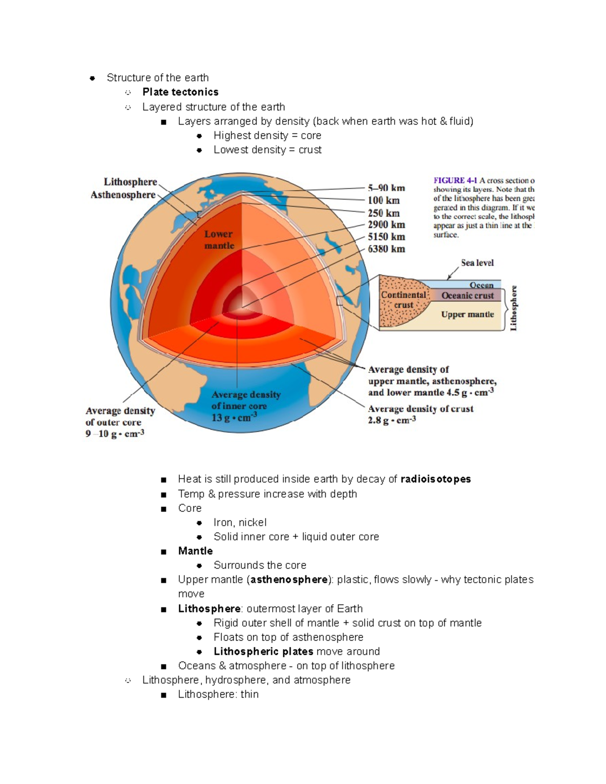 2 1 segar ch 4 plate tectonics - Structure of the earth Plate tectonics ...
