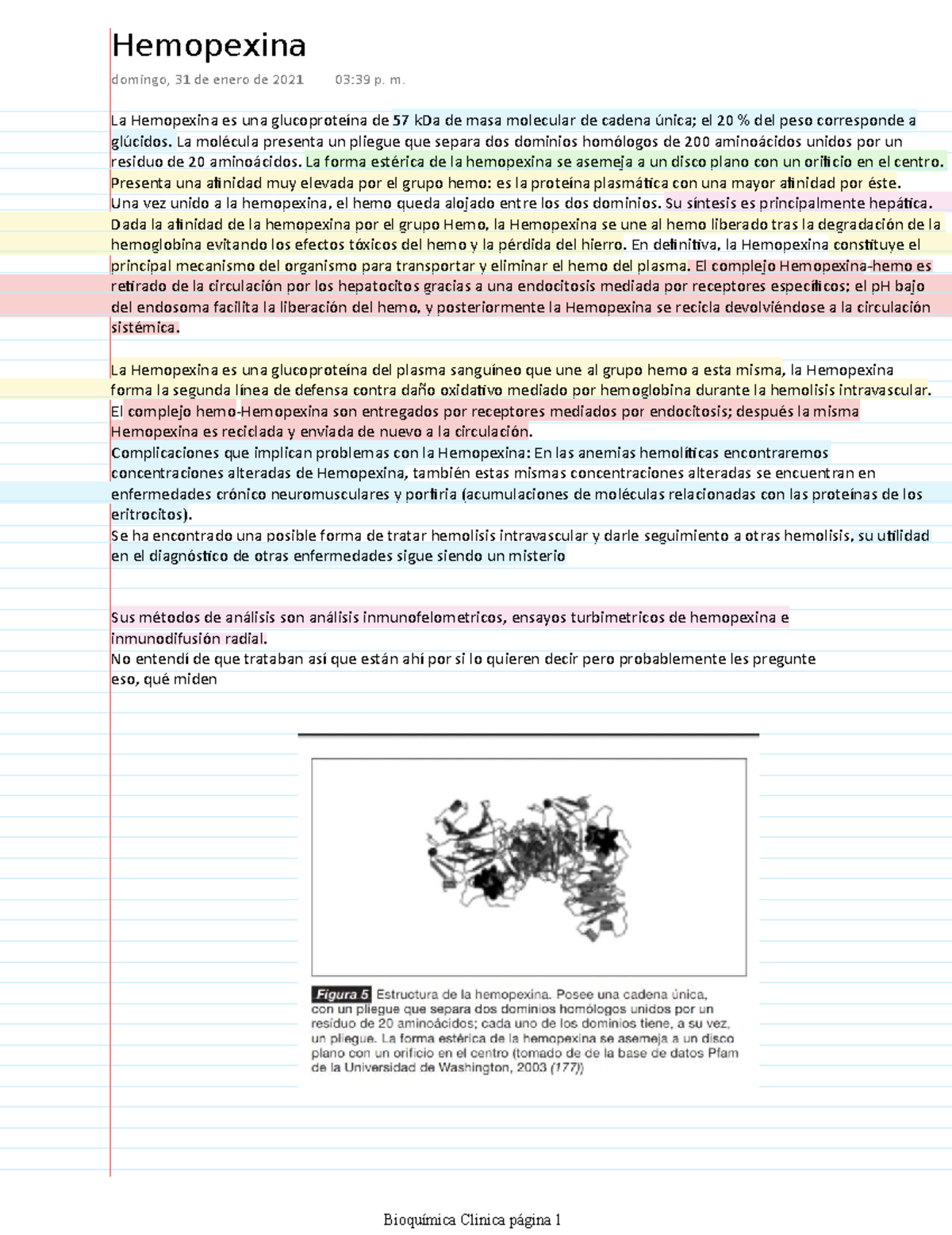 Hemopexina - Hemopexina domingo, 31 de enero de 2021 03:39 p. m. La ...
