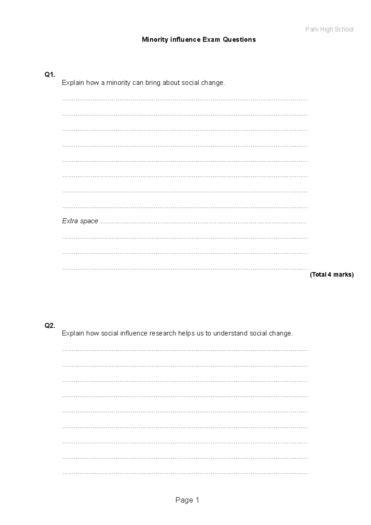 Exam Questions Regarding Minority Influence Minority Influence Exam Questions Q1 Explain How exam-questions-regarding-minority-influence-minority-influence-exam-questions-q1-explain-how