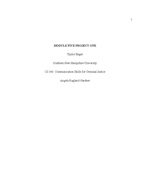 CJ 140 Mod 3 Practice Activity CDorsey - CJ 140 Module Three Practice ...