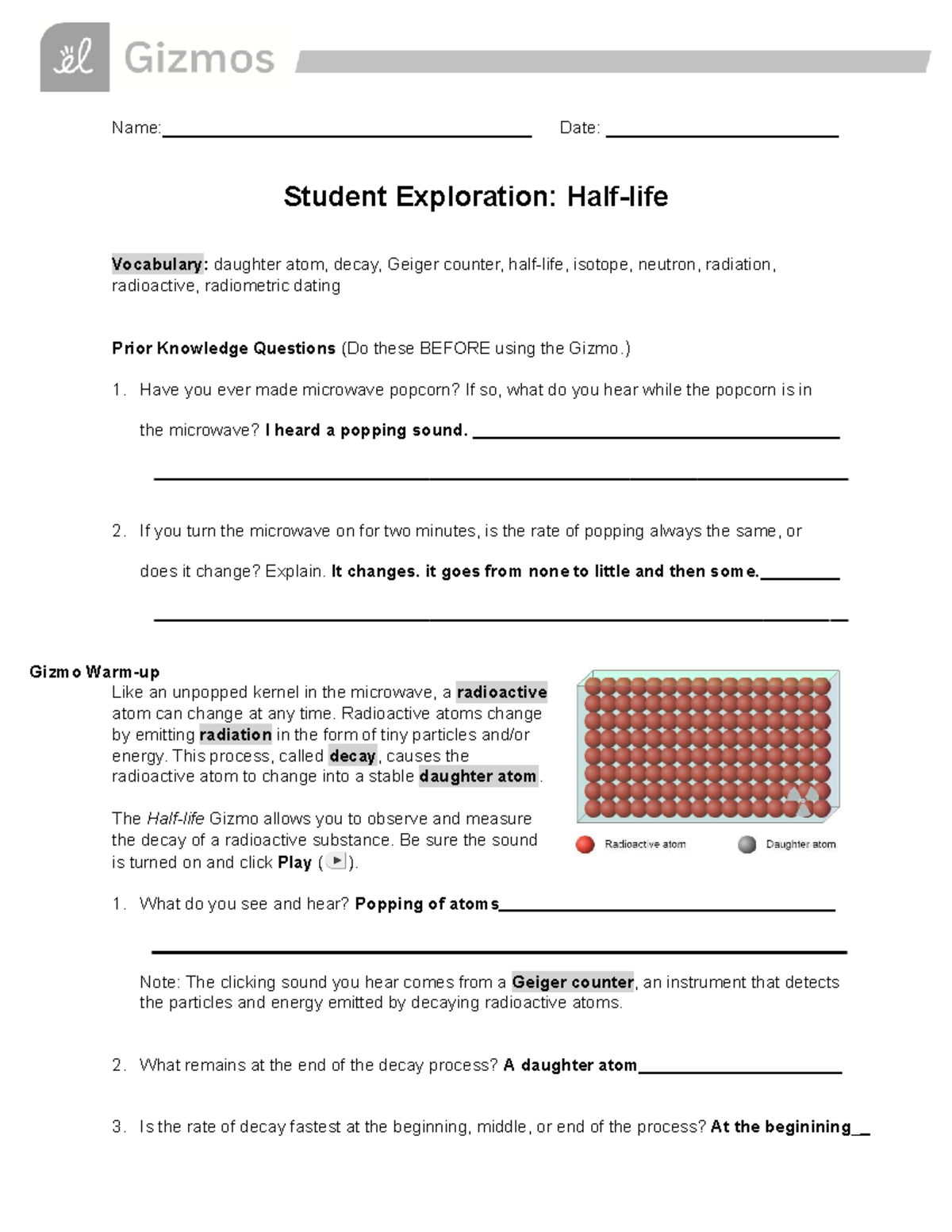 half life assignment for school what is half life and how to solve it ...