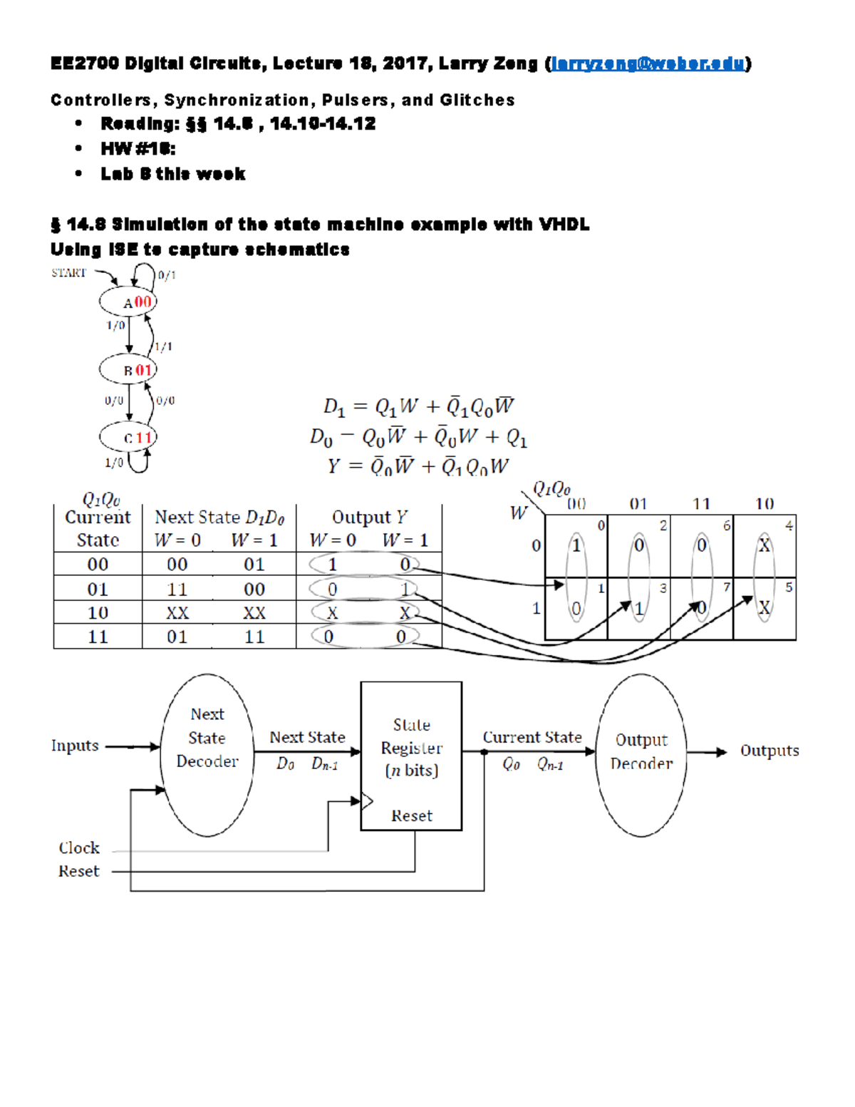 EE2700Lect18 2017 (Glitch) - EE2700 Digital Circuits, Lecture 18, 2017 ...