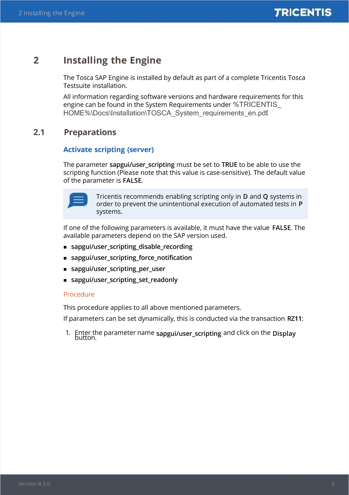 Tosca Sap Engine-05 - 22 InInststalallinlingg ththee EnEngiginene ...