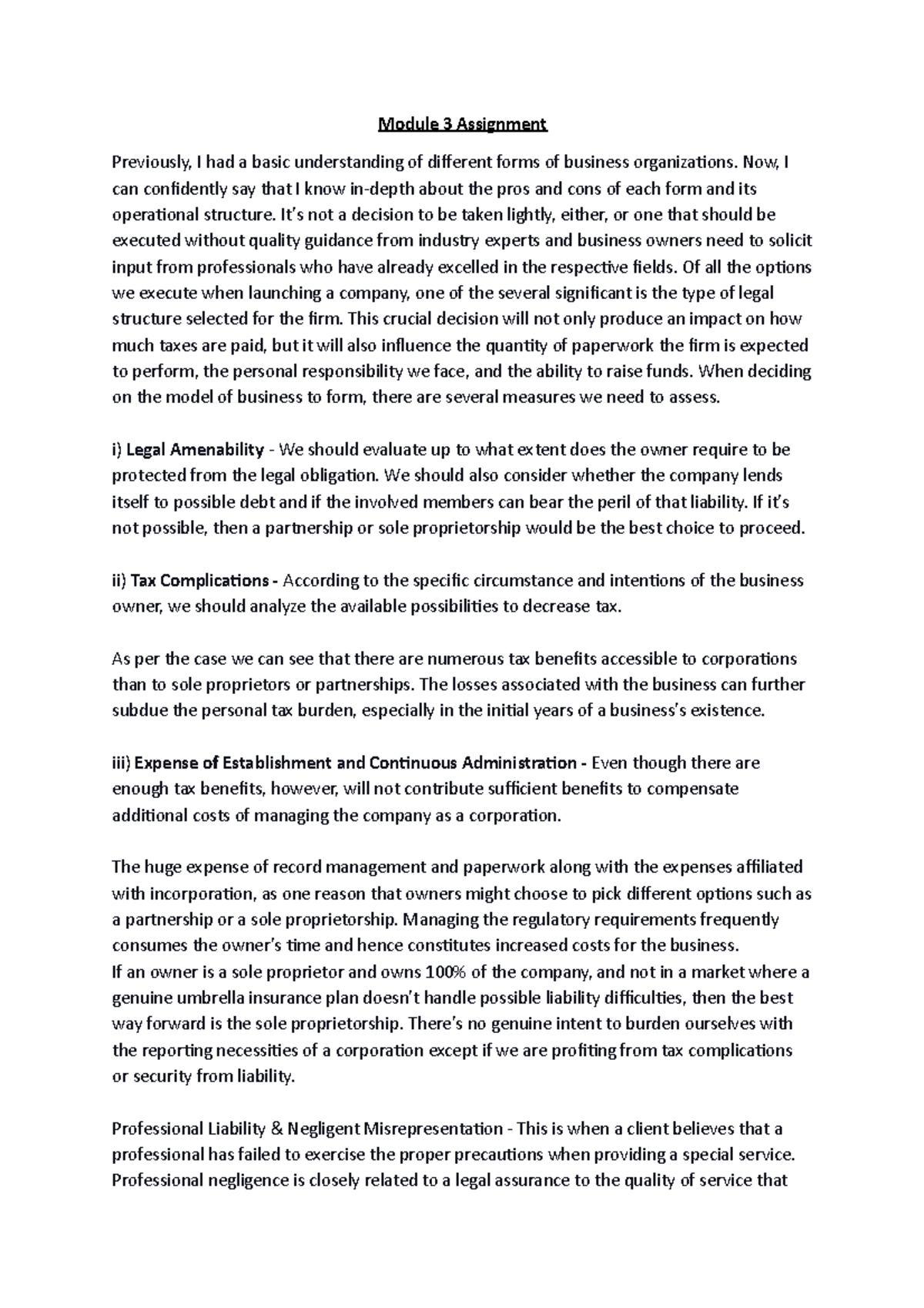 Module 3 Assignment Lecture Notes 3 Module 3 Assignment Previously