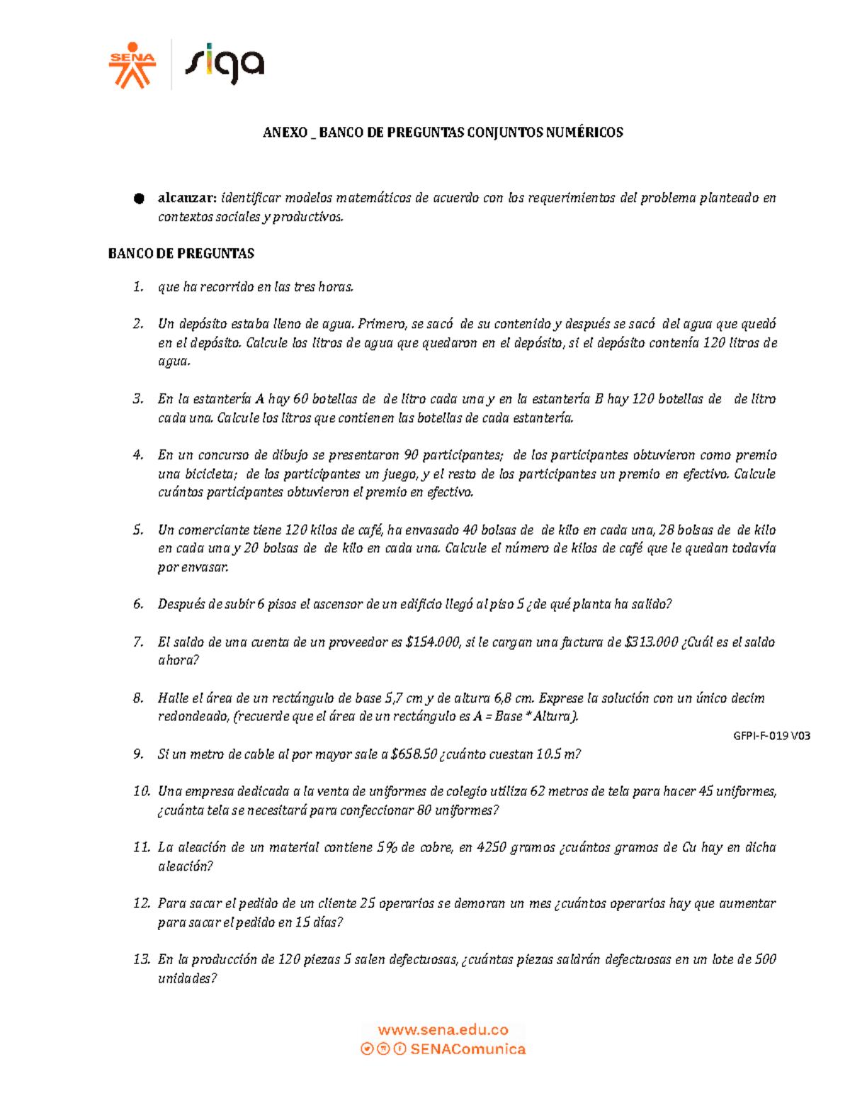 Examen 3 - SADASDAS - ANEXO _ BANCO DE PREGUNTAS CONJUNTOS NUMÉRICOS ...