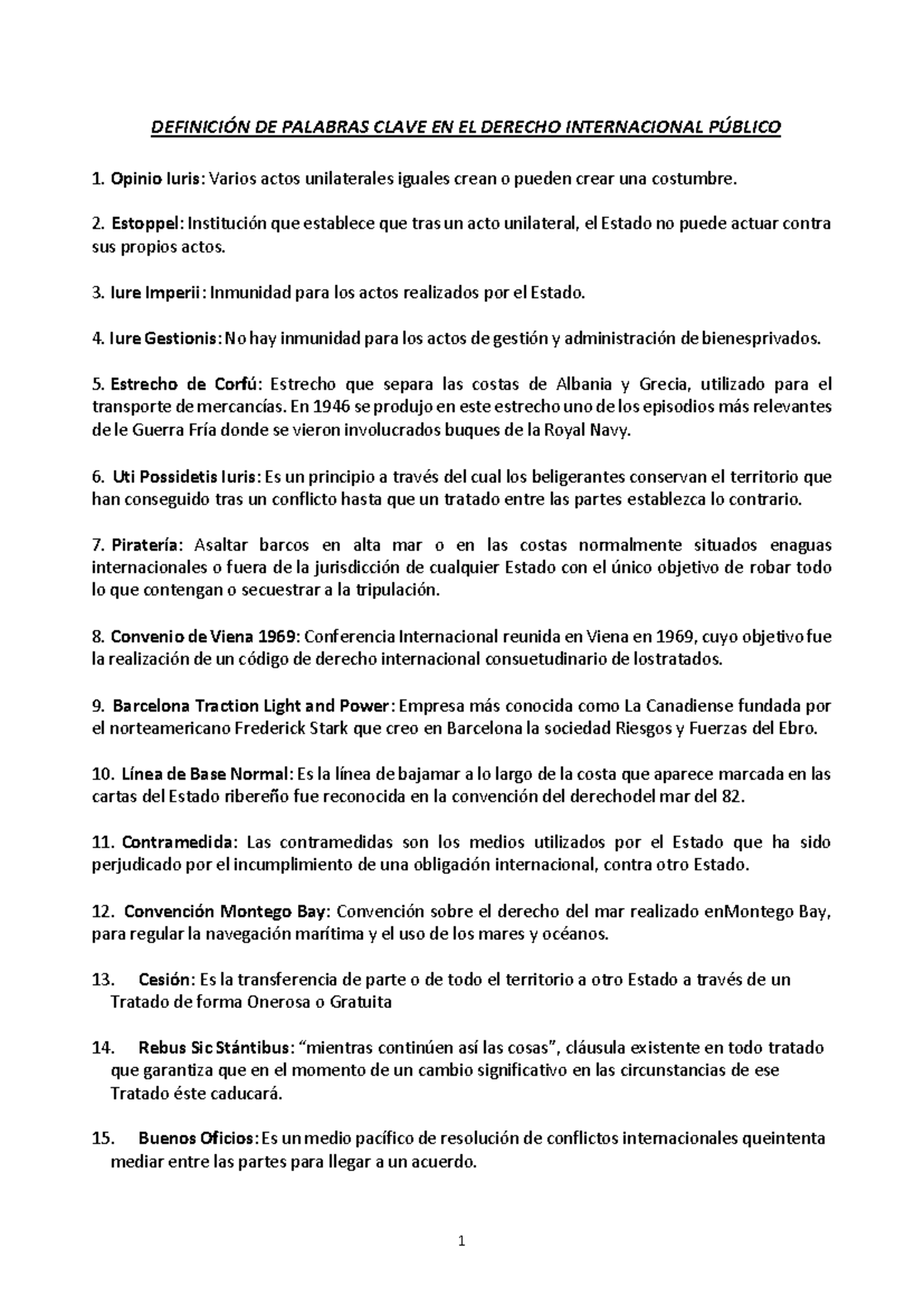 DefinicióNES - Importante aprenderlas bien para poder aplicar los conceptos - 1 DEFINICI”N DE ...