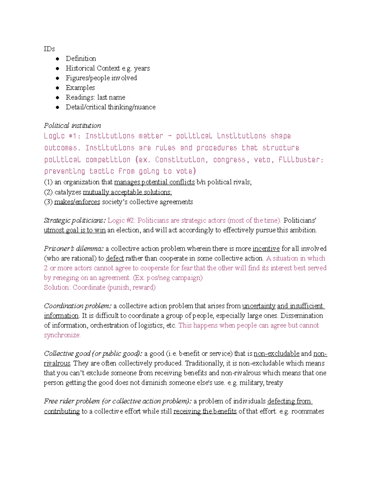 Lecture Notes, Lecture All - "Midterm Study Guide" - IDs Definition ...