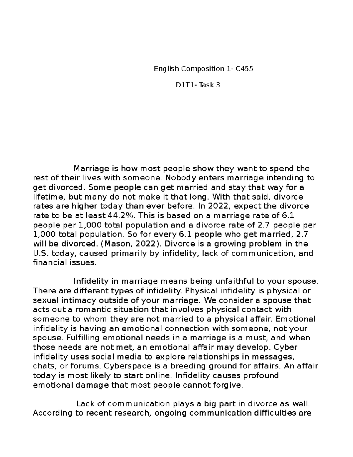 Task 3 Revised 2 - C455 - C455 - WGU - Studocu