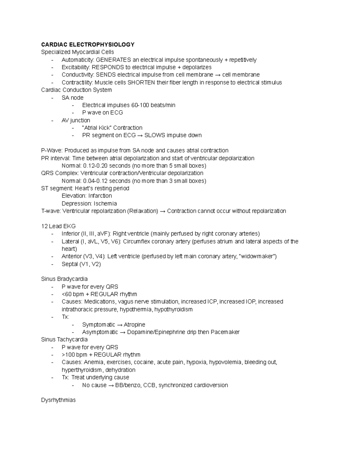 NUR411 - Exam 1 - Adult Health III exam study guide! - CARDIAC ...