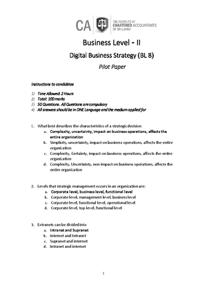 BI Assignment 00028923 Esoft - Higher Nationals Internal verification ...