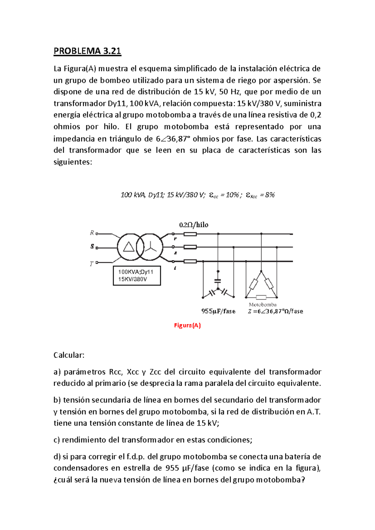 Pdfcoffee - GESTIÓN DE LA GENERACIÓN, TRANSPORTE, DISTRIBUCIÓN DE ENERGÍA ELÉCTRICA - PROBLEMA 3 ...