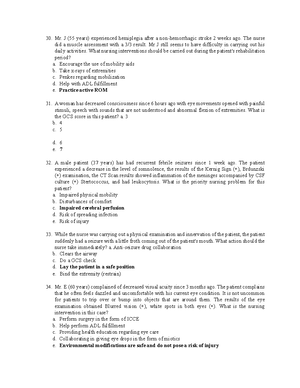 Nursing - CTE, materials-22 - A 28-year-old man complained of discharge ...