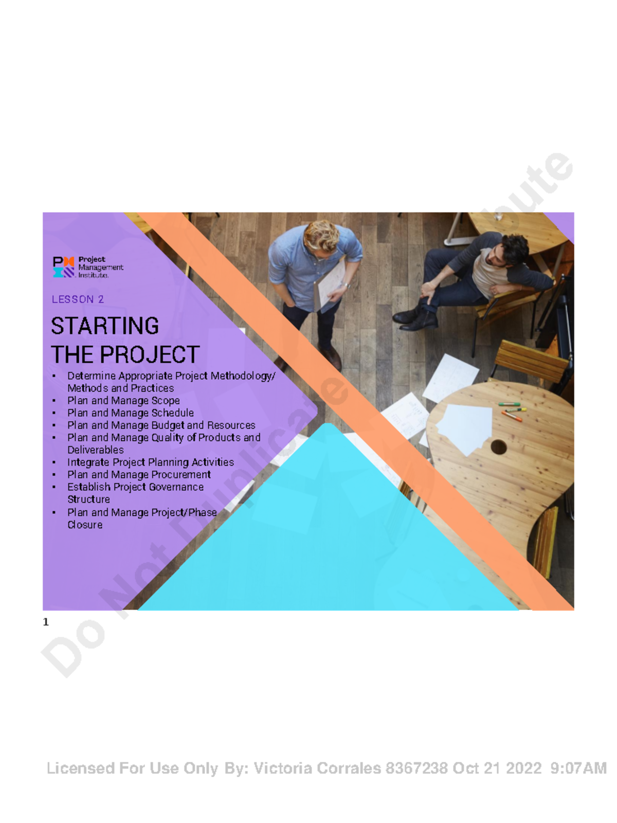 Module 2 Starting the Project - STARTING THE PROJECT Determine ...