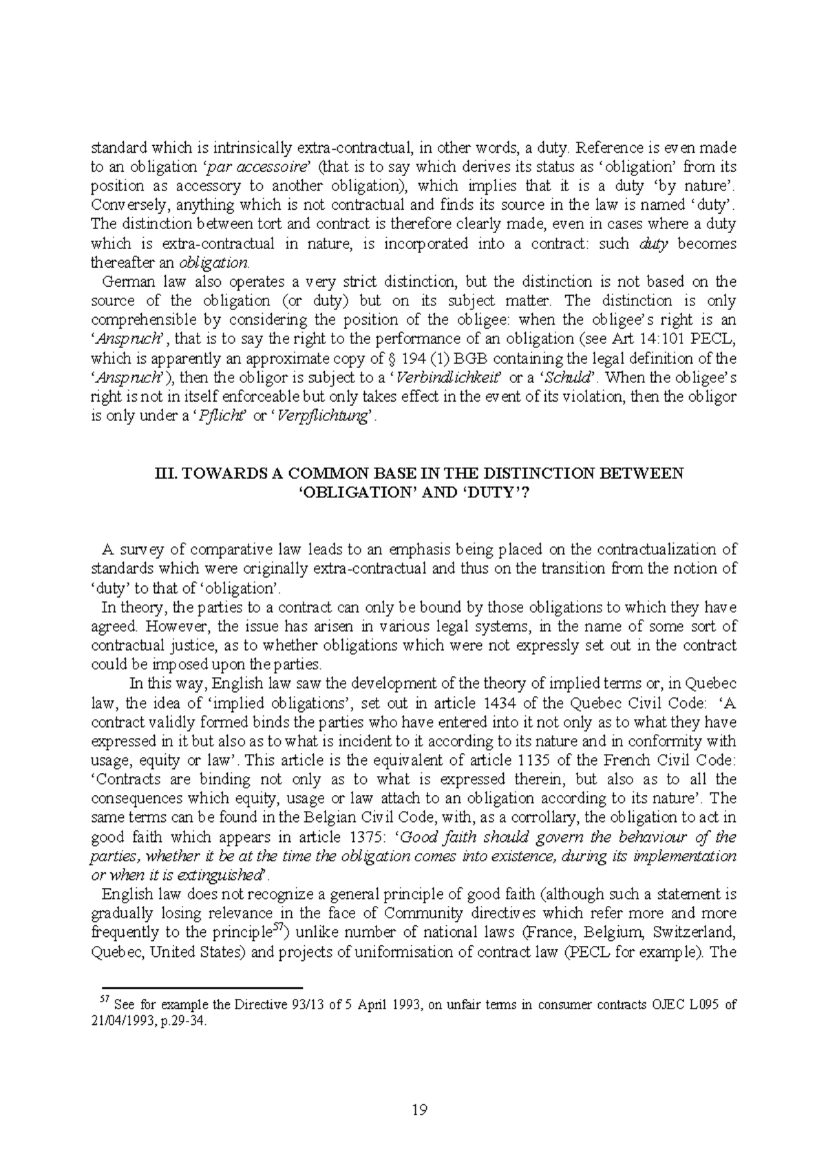 Obligation and duty-7 - 19 standard which is intrinsically extra ...