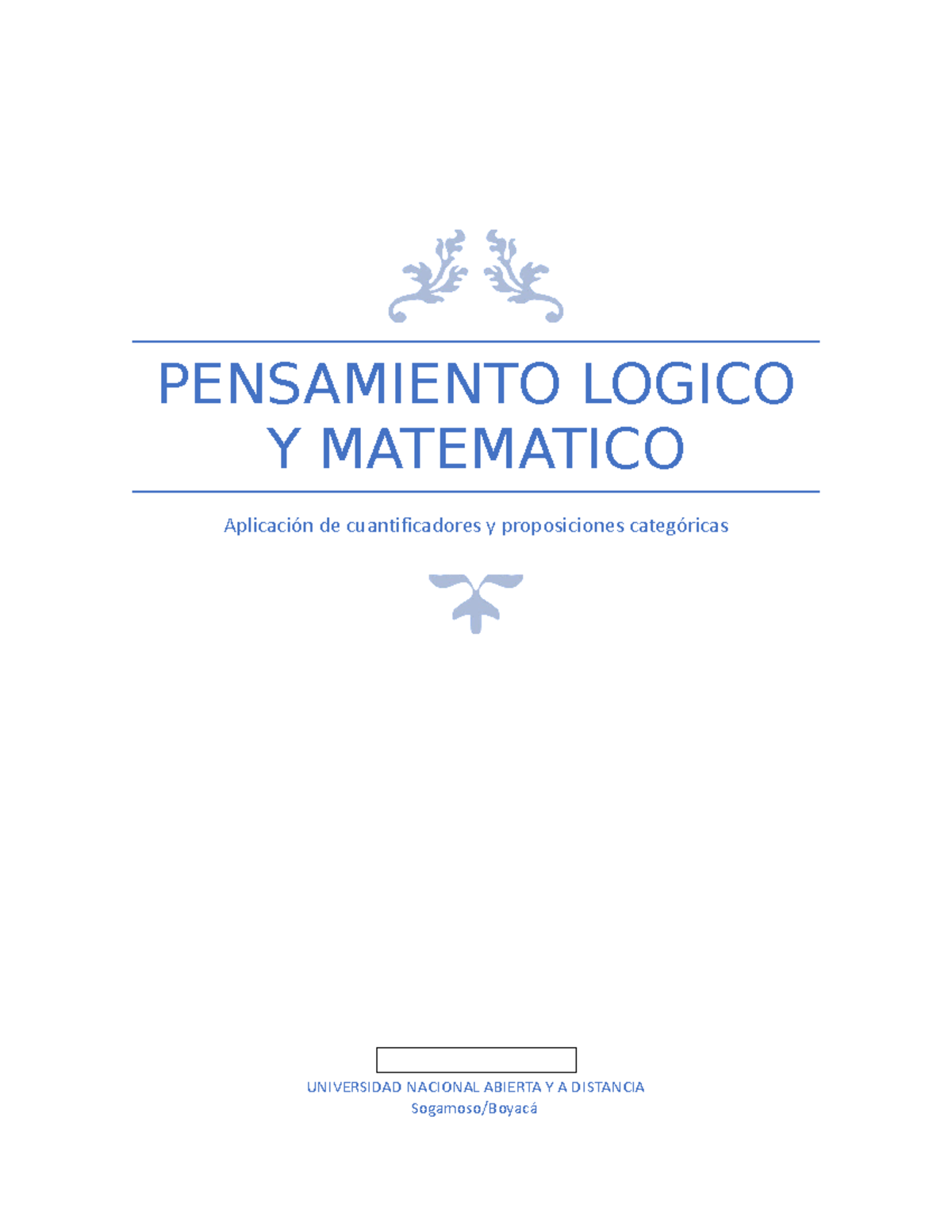 Pensamiento logico y matematico 22 - PENSAMIENTO LOGICO Y MATEMATICO ...