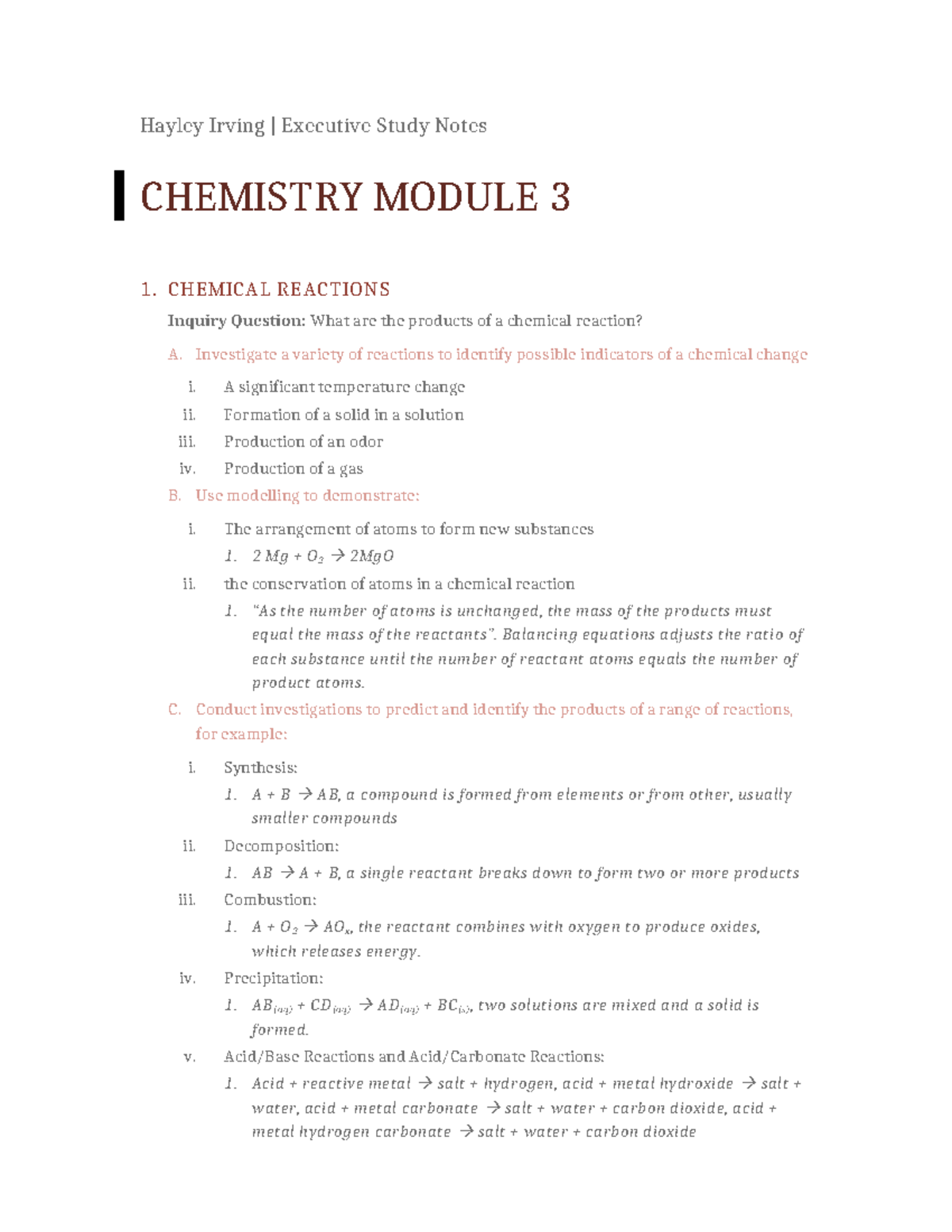 Executive Module 3 - good - Hayley Irving | Executive Study Notes ...