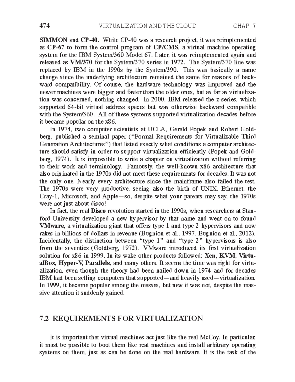 OSG202 Chapter 07 - Book - 474 VIRTUALIZATION AND THE CLOUD CHAP. 7 ...