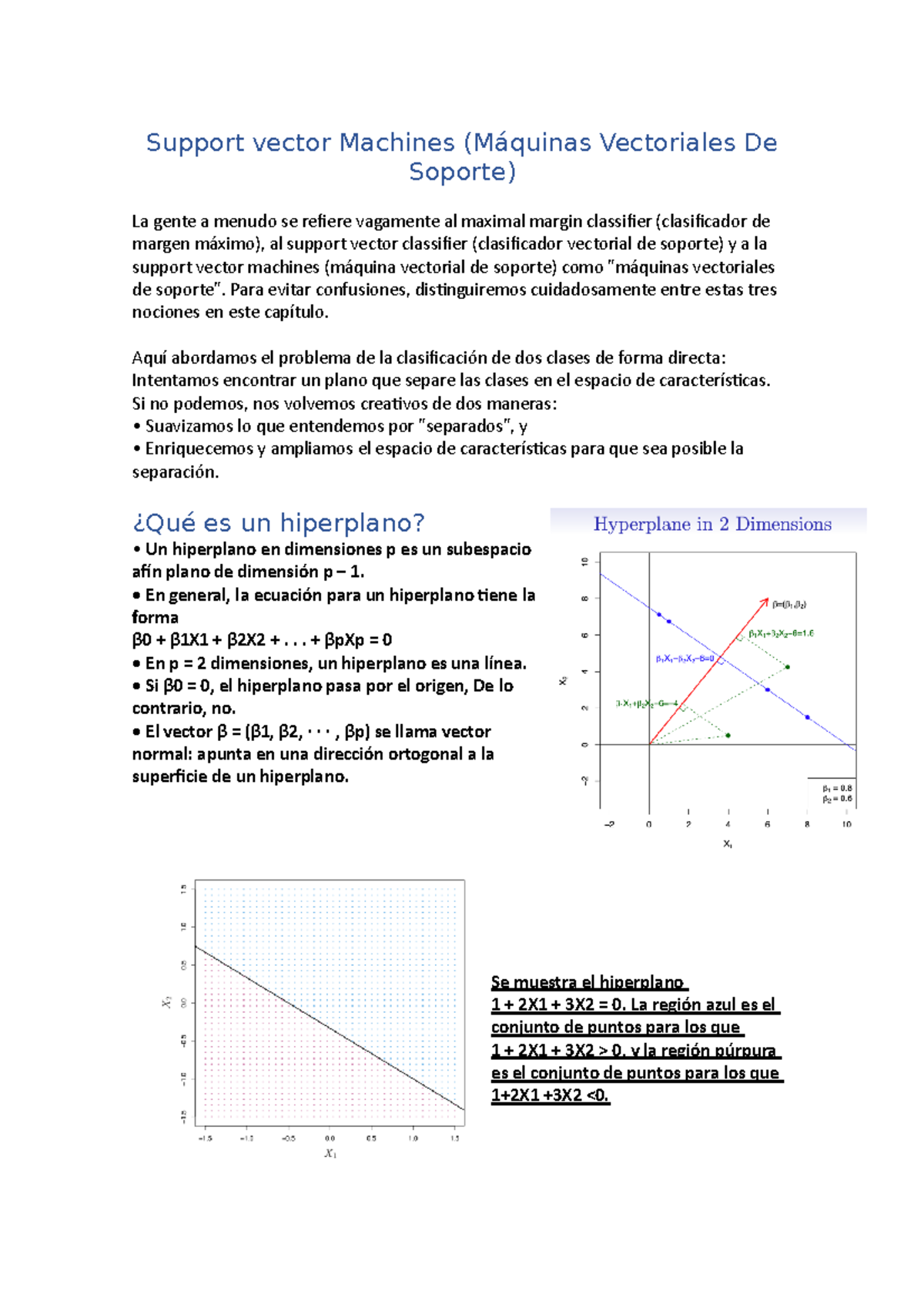 Tema 9. Support vector Machines - Support vector Machines (Máquinas ...