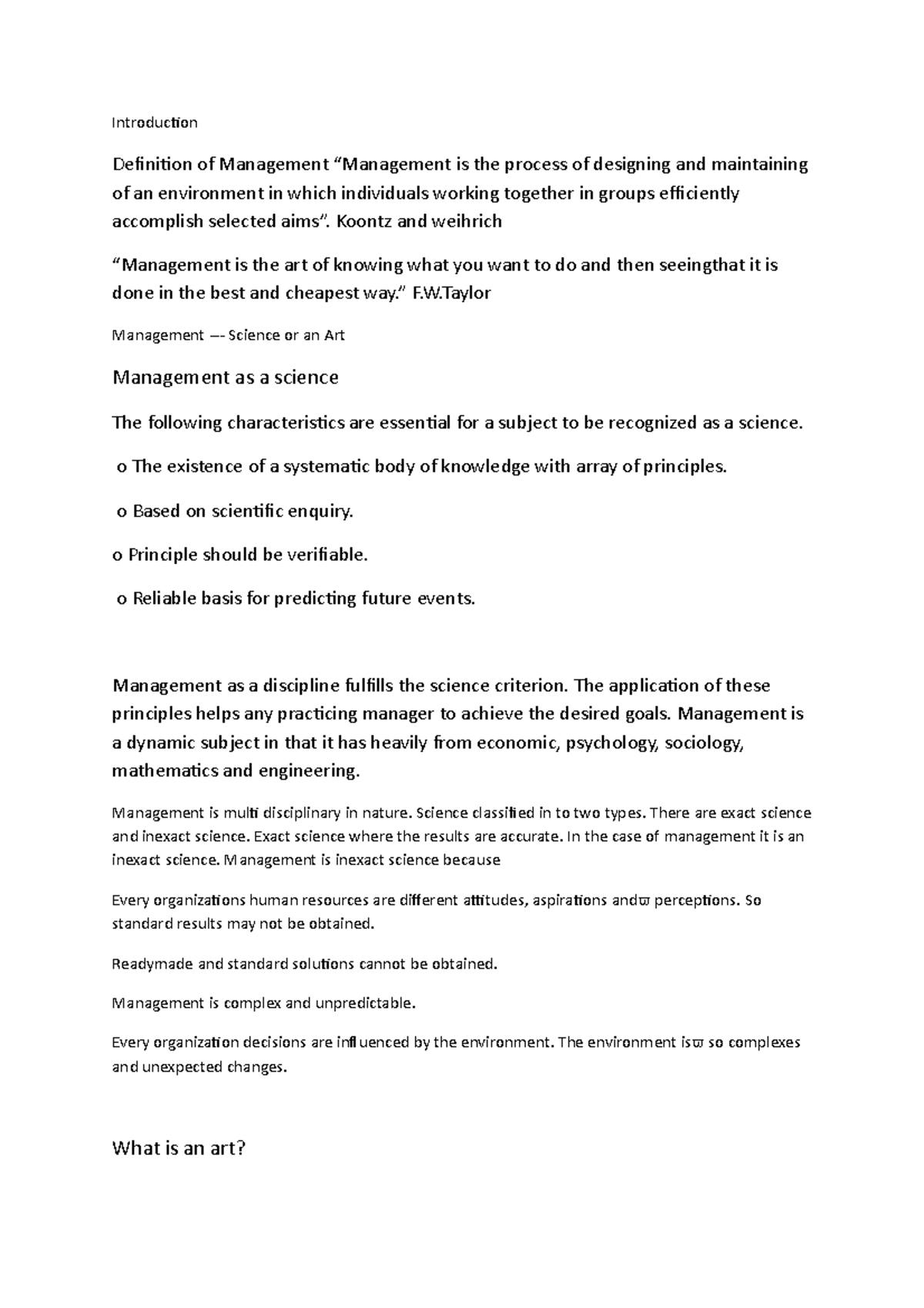 Principles OF Management - Introduction Definition of Management ...