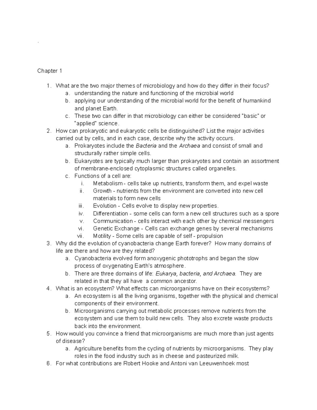 Chapter 1 and 2 Review Questions - . Chapter 1 1. What are the two ...