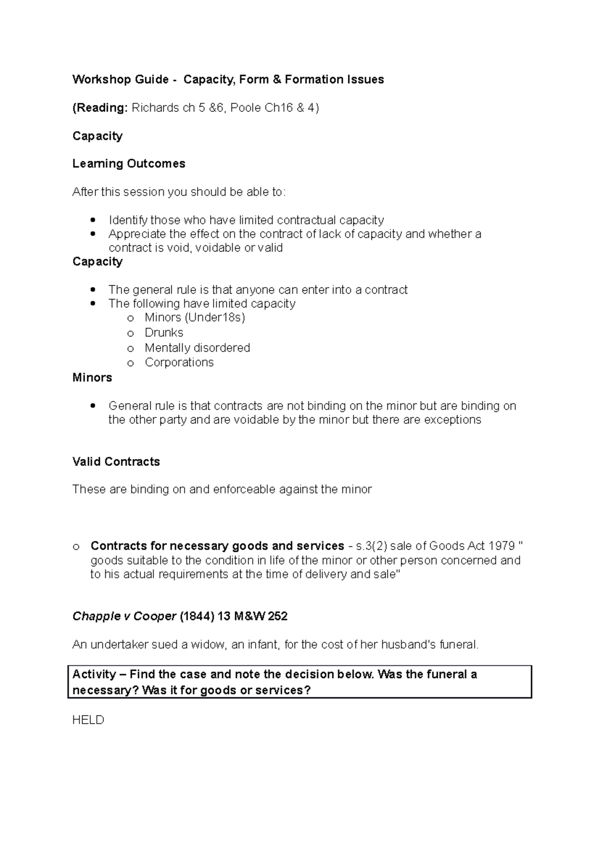 Capacity&form-1 - notes - Workshop Guide - Capacity, Form & Formation ...