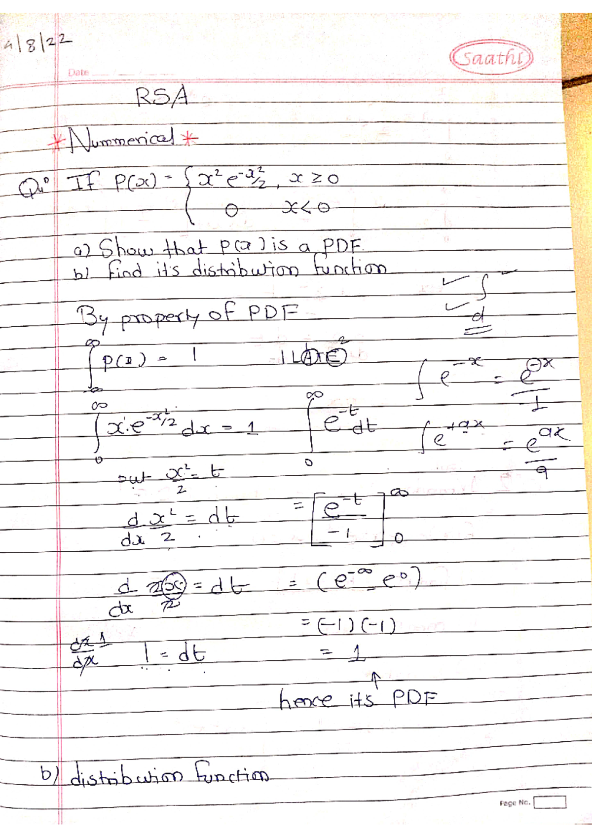 RSA - RSA lecture notes ch1 - Random Signal Analysis - Studocu