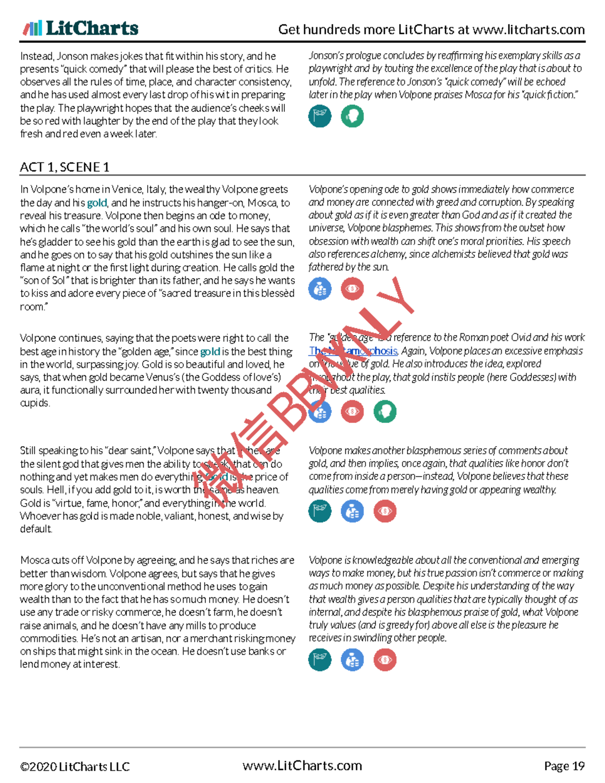 Volpone-Lit Chart 19 - StudyHelpHub is a comprehensive platform for ...
