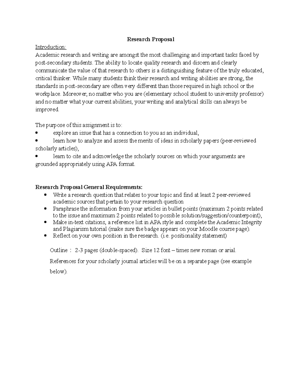 Research Proposal - Research Proposal Introduction: Academic research ...