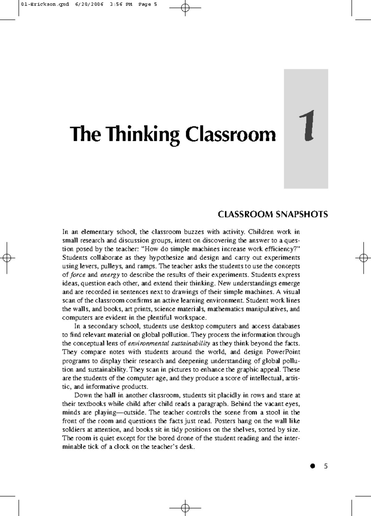 11469 Erickson Ch 1 - Notes - The Thinking Classroom CLASSROOM ...