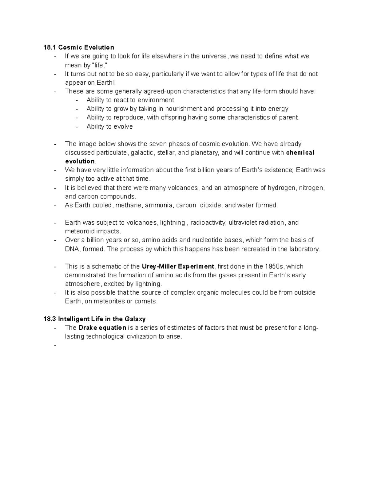 Chapter 18 Life in the Universe - 18 Cosmic Evolution If we are going ...