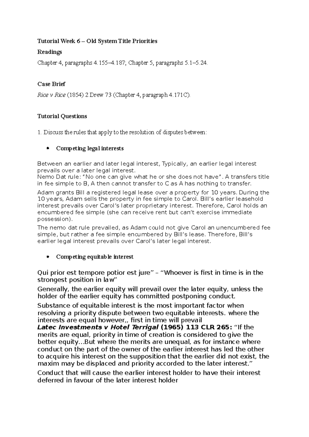Week 6 - completed in class - Tutorial Week 6 – Old System Title ...