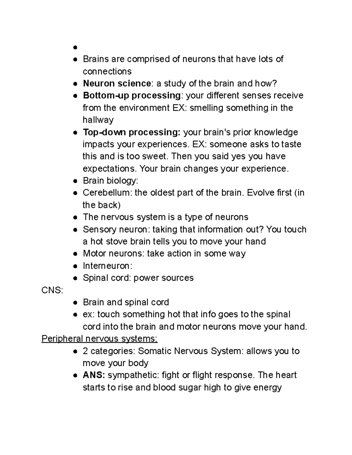 Ch. 3 and 4 psych brain, mind behavior - Brains are comprised of ...