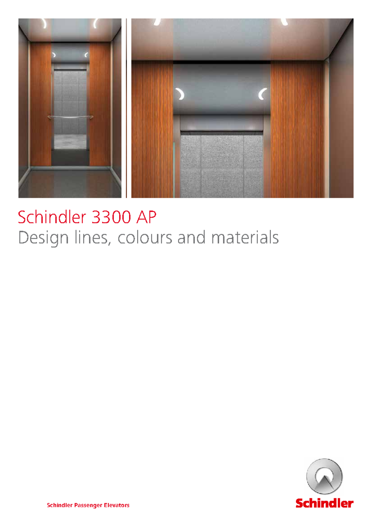 Schindler 3300 ap elevator design au - Schindler 3300 AP Design lines ...