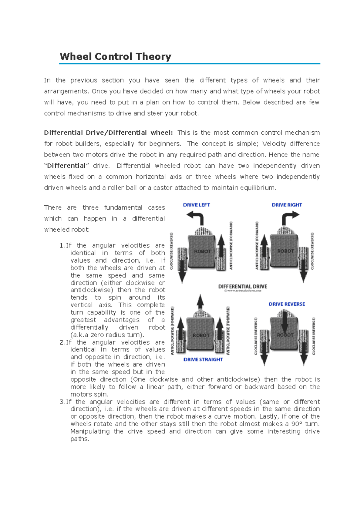 IIS Wheels - Lecture notes 7 - Wheel Control Theory In the previous ...