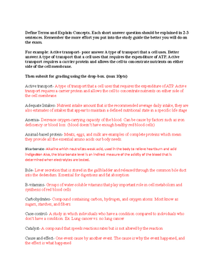 Chapter 20 Study Guide - Chapter 20 Study Guide Please answer the ...