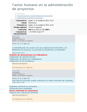 Factor humano en la administración de proyectos Sem 5-6 - Factor humano en la administración de ...