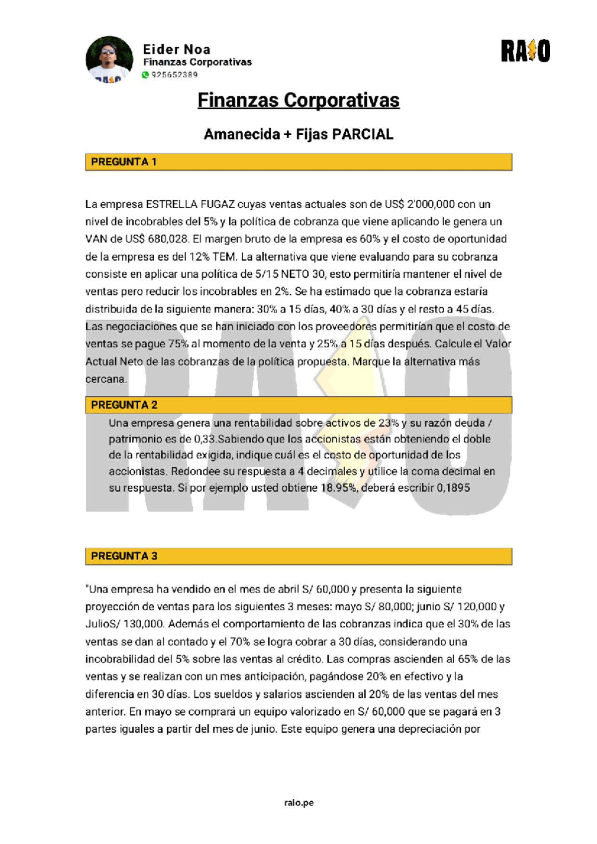 Fi Corpo Amanecida Raio Parcial page-0001 - Fundamentos de las finanzas - Studocu
