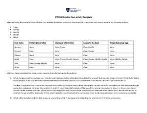 CYB 200 Module 2 Case Study - CYB 200 Module Two Case Study Template ...