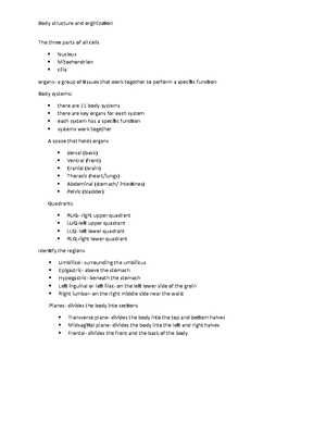 Medical termology 3 - notes and key terms - The integumentary system ...