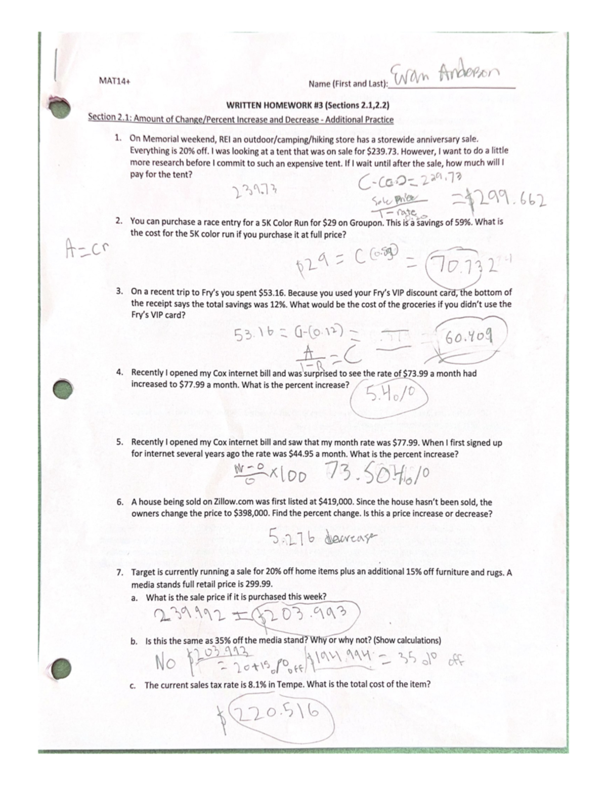 FILE 1802 - written hw - MAT141 - Studocu