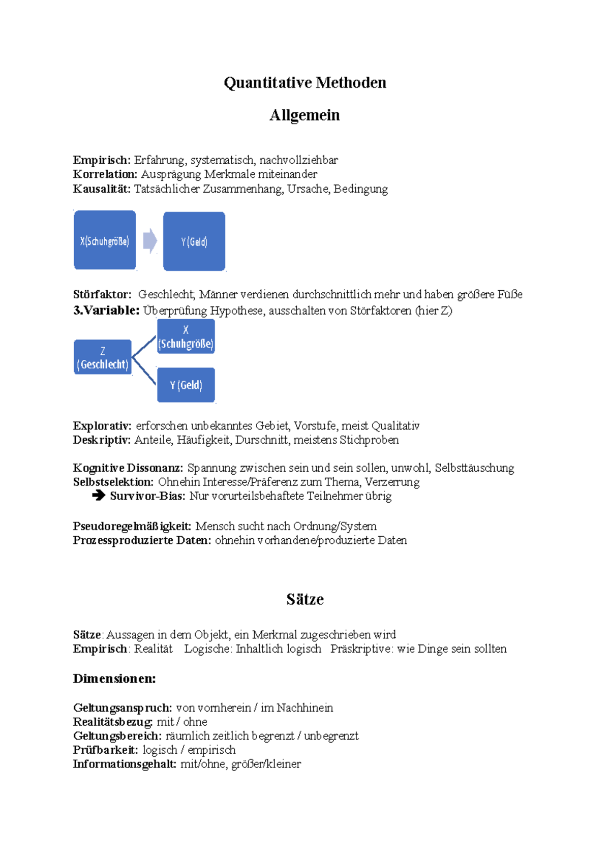 Quantitative Methoden Zusammenfassung - Quantitative Methoden Allgemein ...
