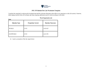 PSY 406 Project Script Template - PSY 406 Project Script Template Introduction Slide Slide ...