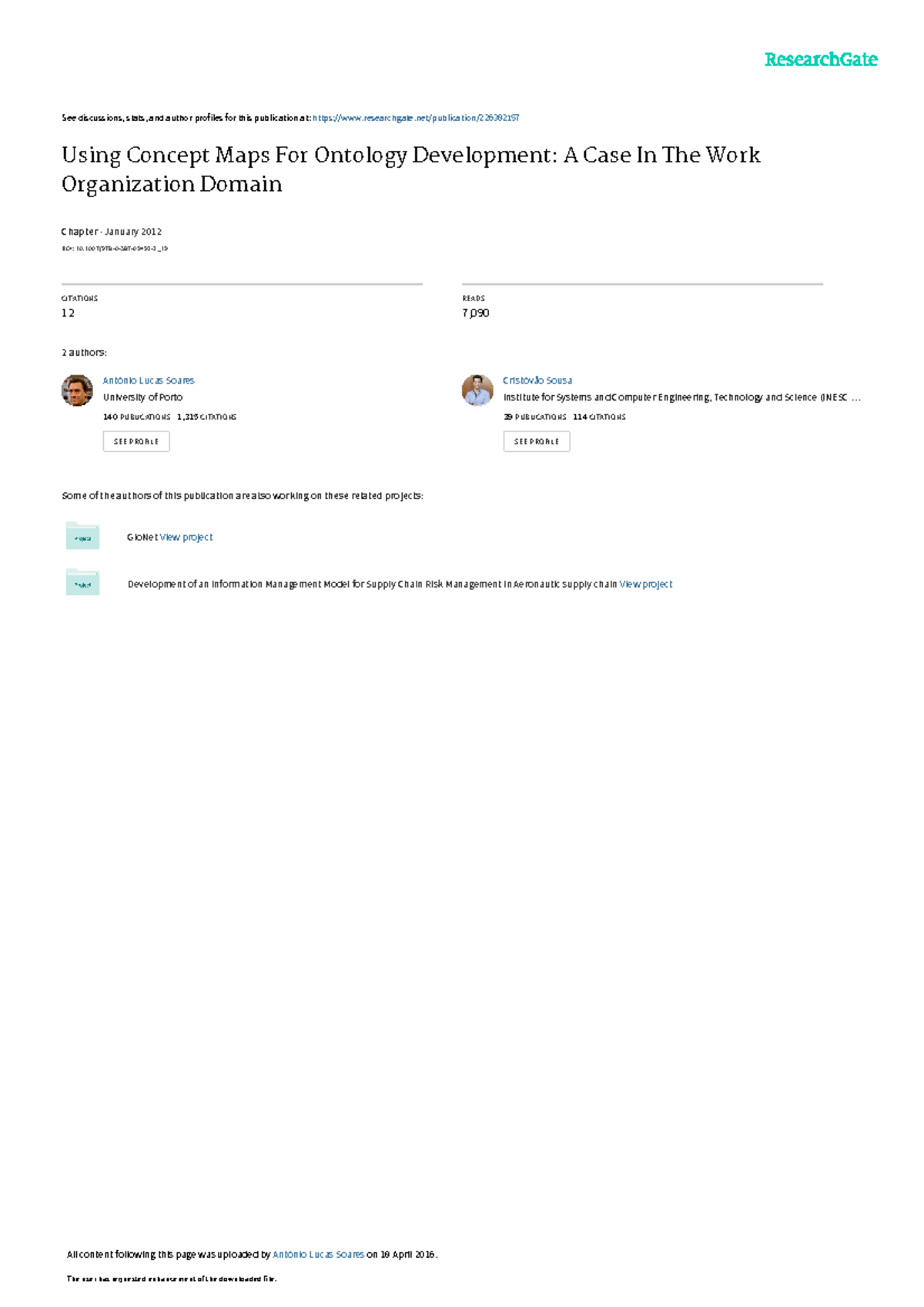 Using Concept Maps For Ontology Development A Case - See discussions ...