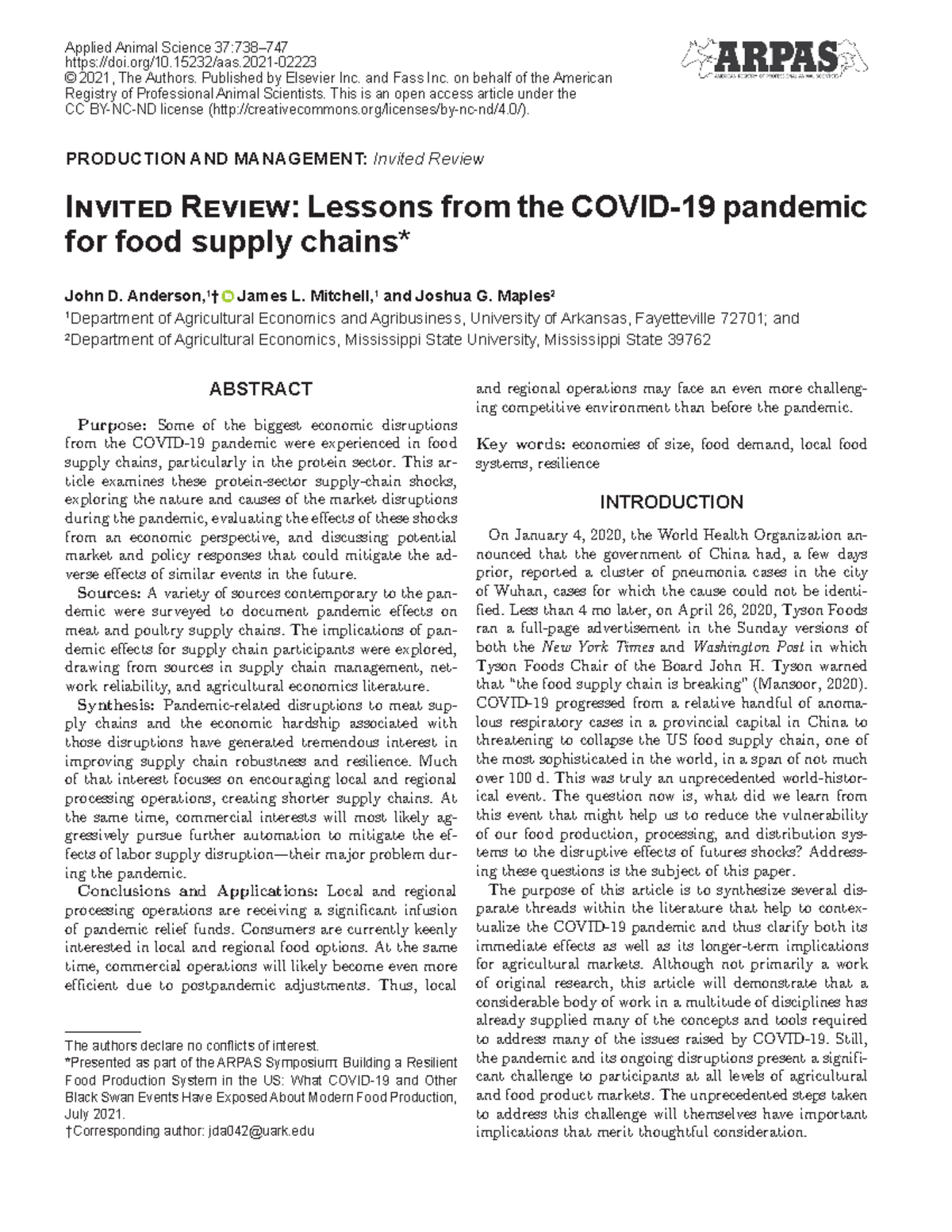 1-s2 - paper - ABSTRACT Purpose: Some of the biggest economic ...