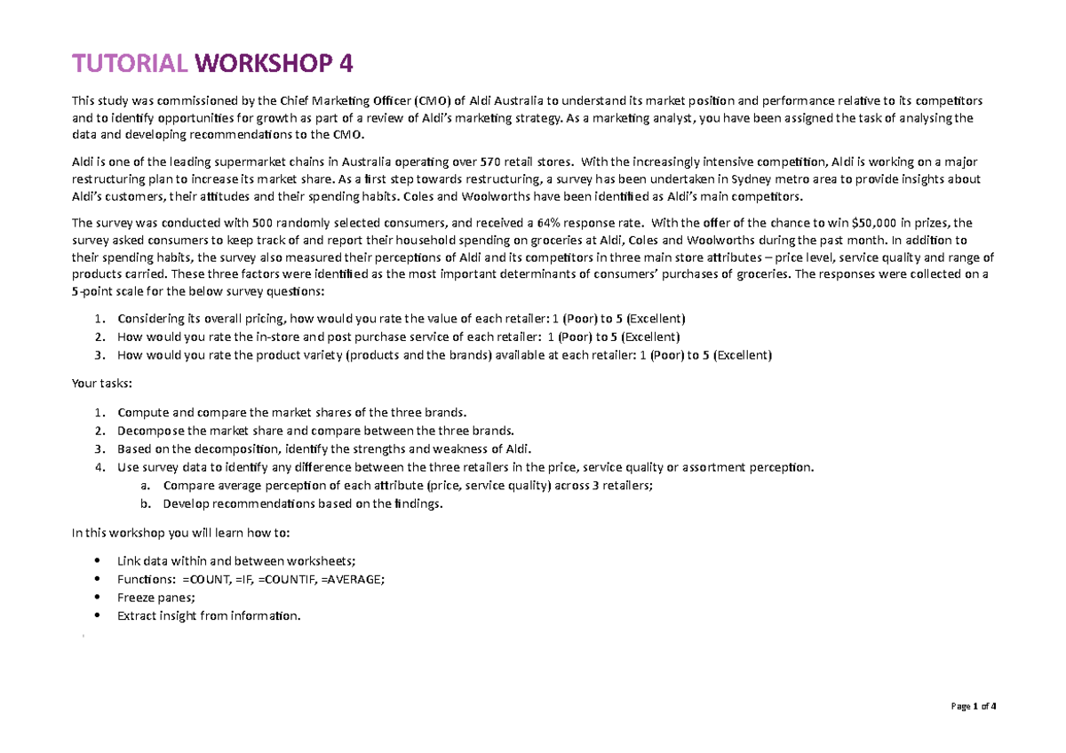 Tutorial Workshop 4 v2 - DSNCWKNCKEDW - TUTORIAL WORKSHOP 4 This study ...