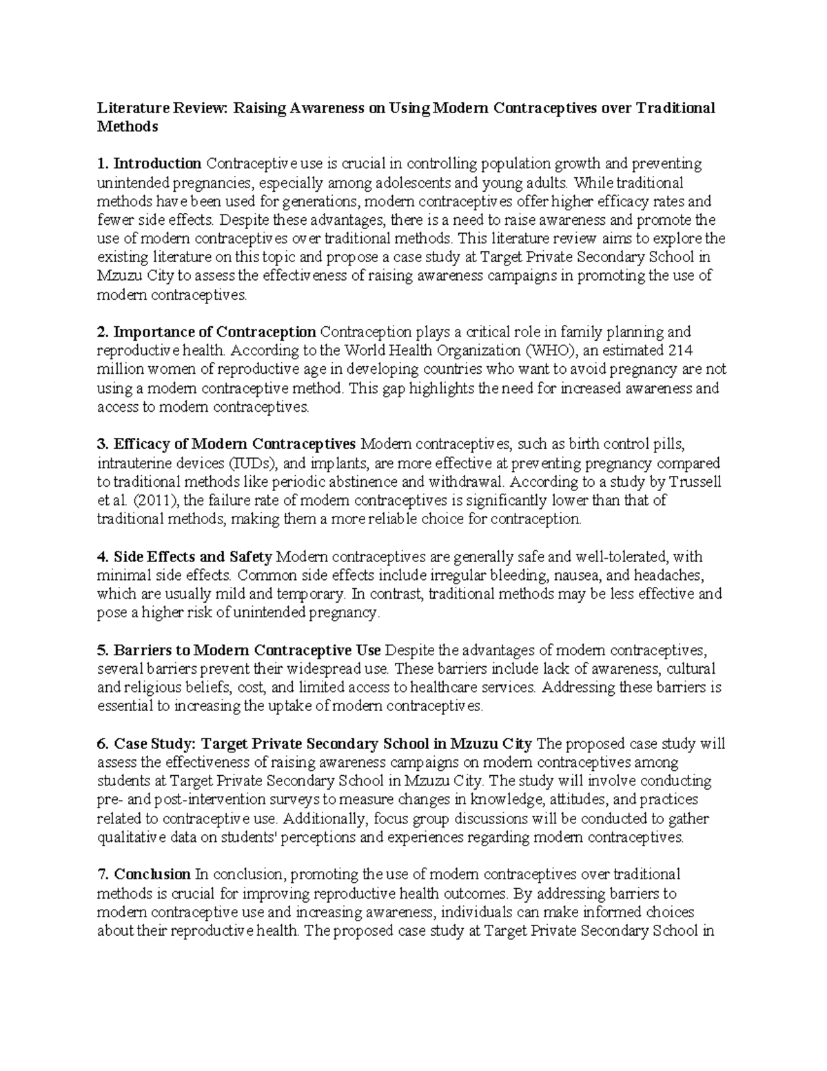 Literature Review - While traditional methods have been used for ...