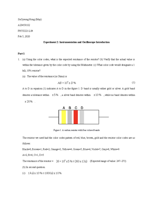 Lab 3 - IIT Physics 221 Lab report 3 - Physics 221 Lab Report 3 Nishant ...