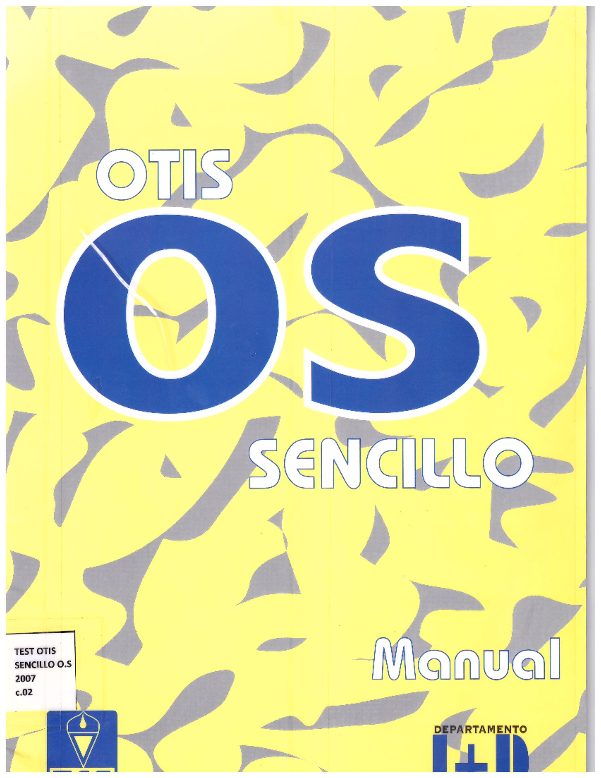 494620244 Manual Test Otis Sencillo - Psicología social - Studocu