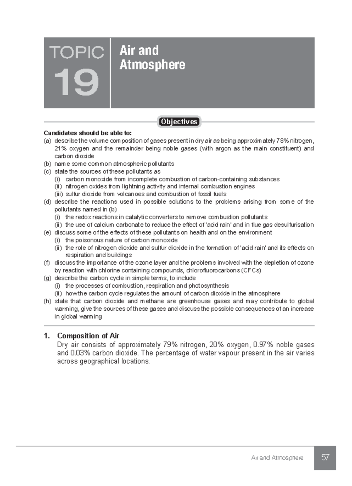 65 - Hello - Air and Atmosphere 57 1. Composition of Air Dry air ...