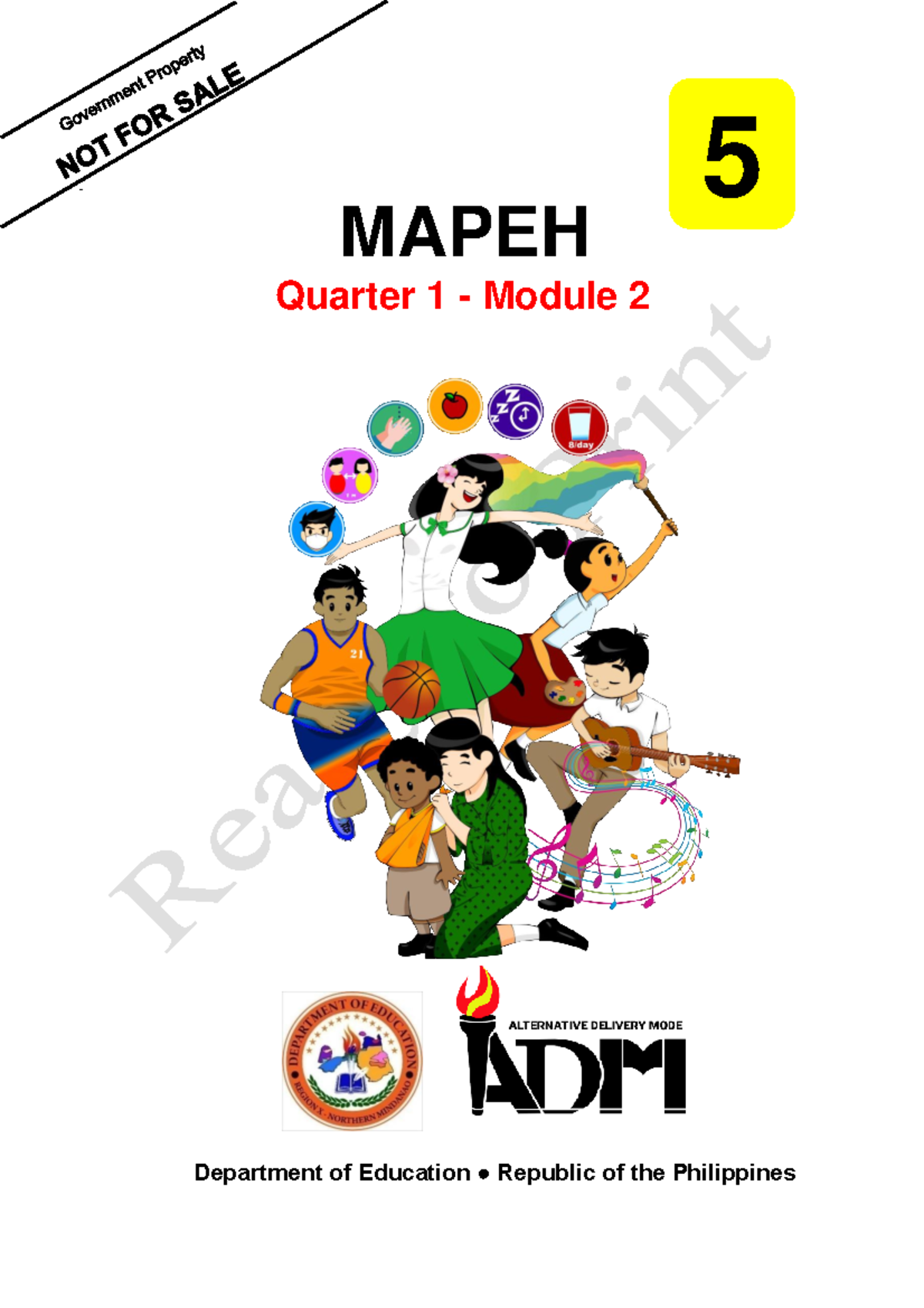 Mapeh 5 Q1 Mod2 Rhythmicpatternsgamitangibatibang-notasasimpletime - Studocu